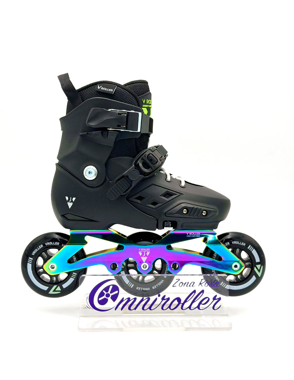 Patines en linea Freeskate VRoller X1 3W Negro Tornasol – OmniRoller